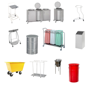 Affaldsstativer og affaldsbeholdere til hospitaler