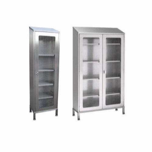 Rustfri skabe med netdør eller glasdør | Kundetilpasset løsning