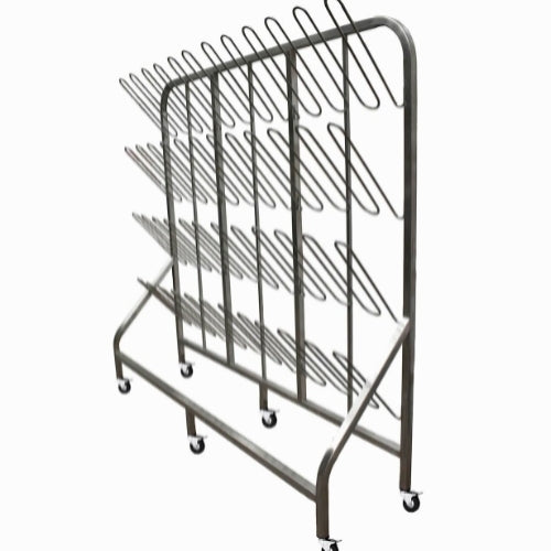 Rustfri Skostativ på hjul Model 24 – HandyDK