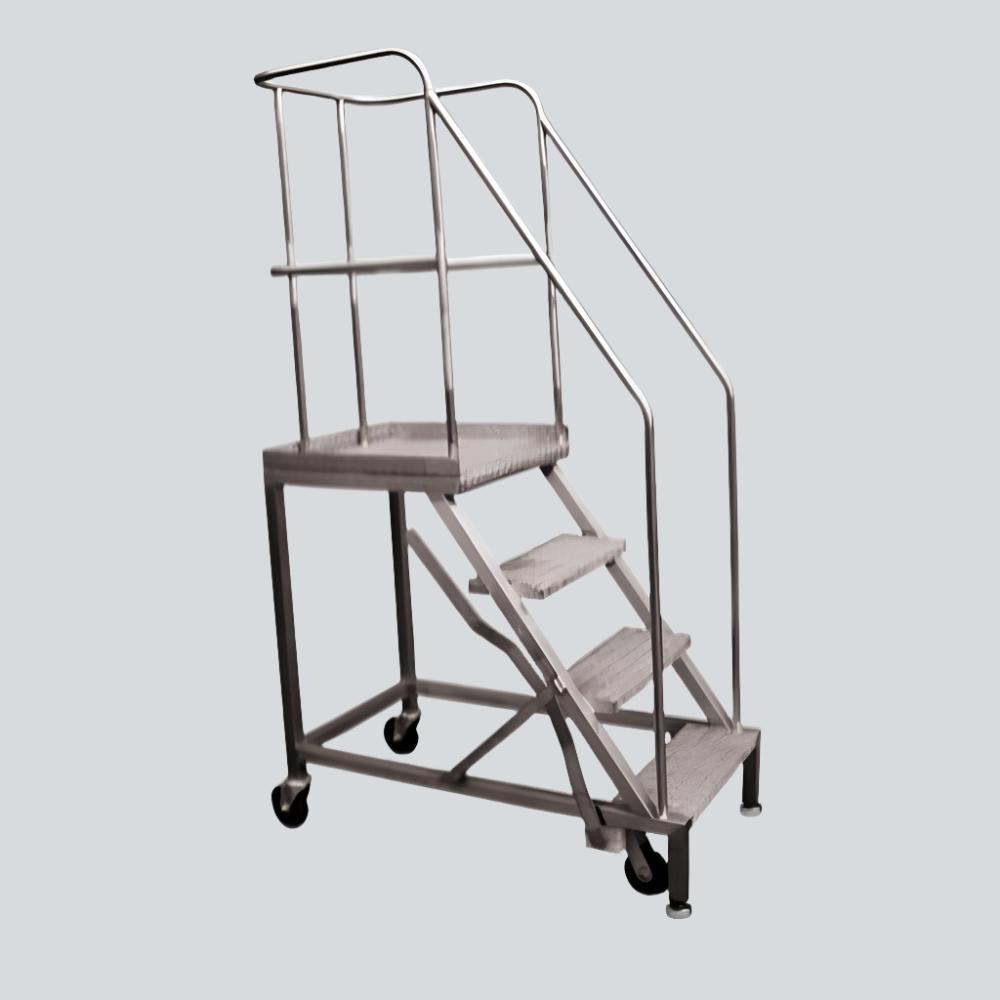 Rustfri trappestige - 3 trin