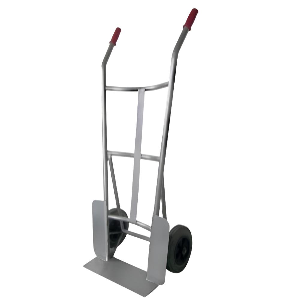 Rustfri sækkevogn uden udfaldsramme, 420x1100, 250kg